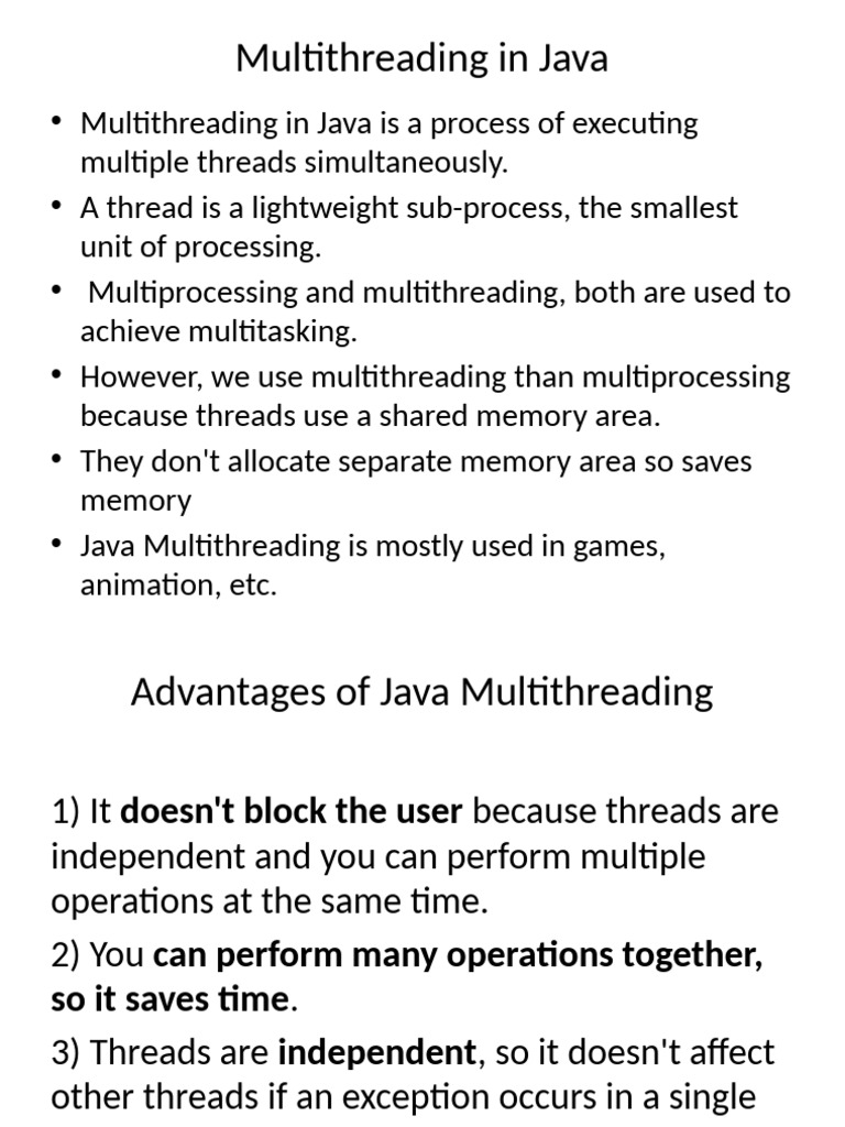 Multithreading in Java | PDF