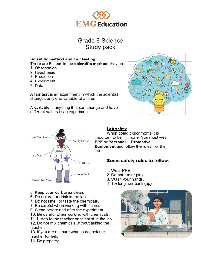 Science - End Term 1 Study Pack | PDF