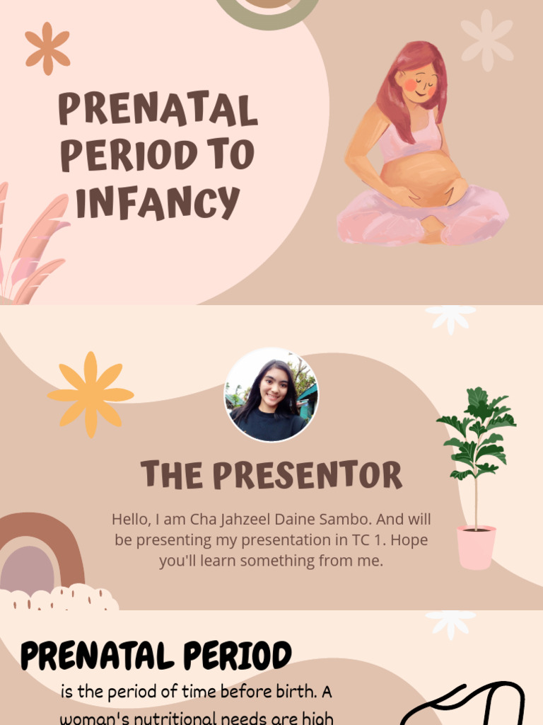 Prenatal Period To Infancy | PDF | Prenatal Development | Infants