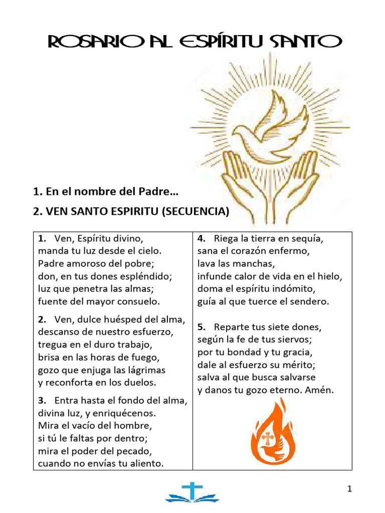 Rosario Al Espíritu Santo | PDF