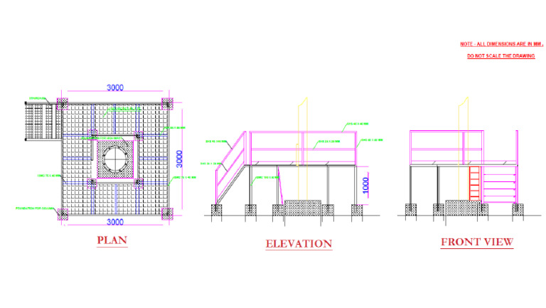 [Drawing of platform] Drawing for High Mast platform | PDF