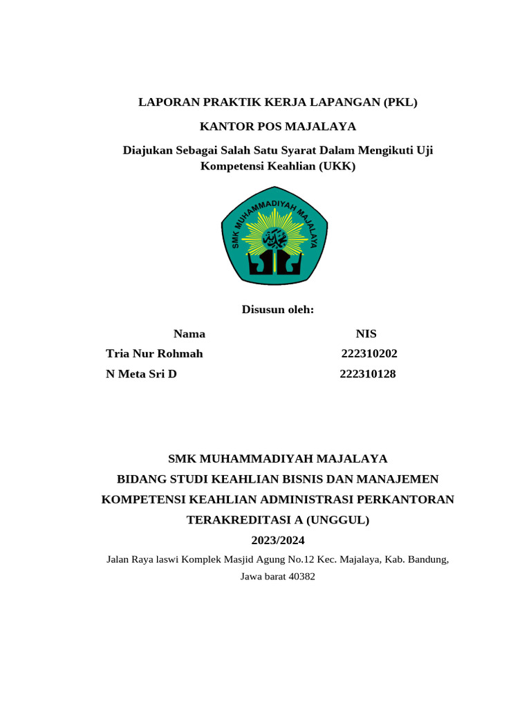 Cover, Lembar Pengesahan | PDF