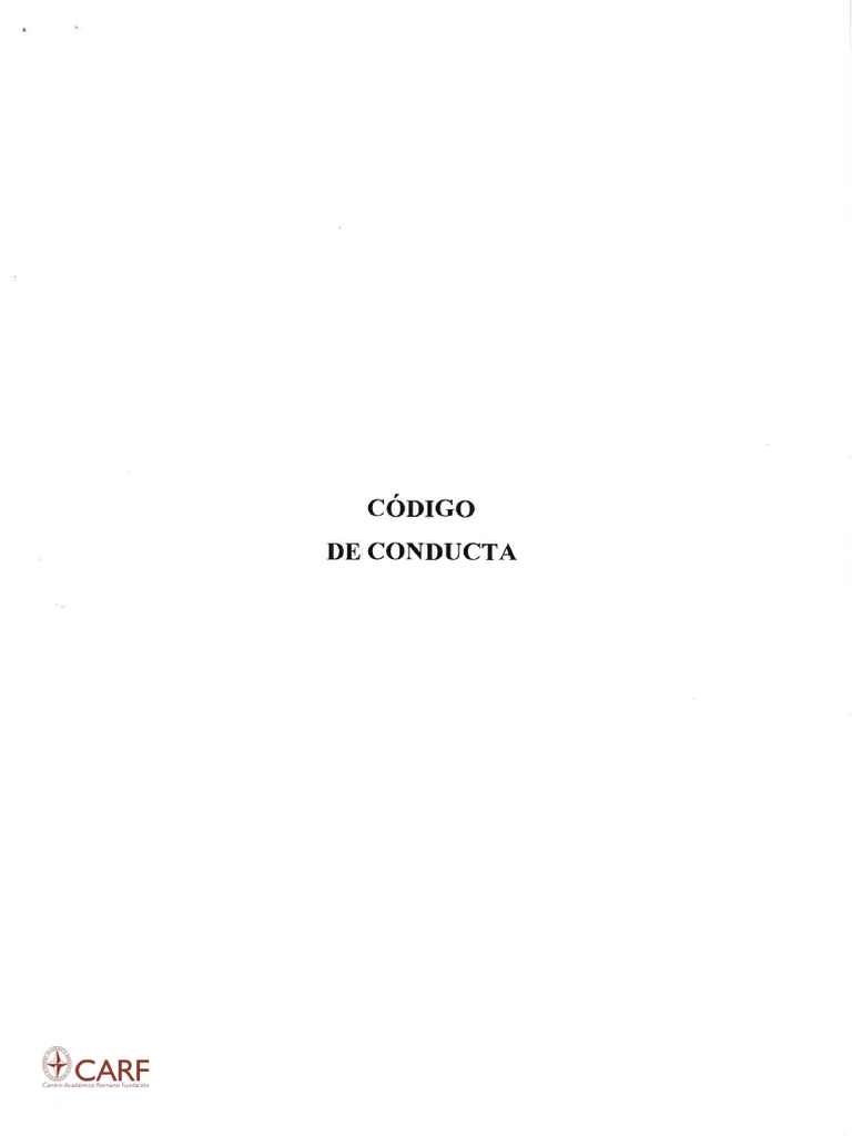 Codigo de Conducta Carf | PDF