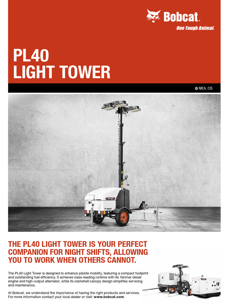 EN PL40 Light Tower Leaflet P4700490 11-2023 | PDF
