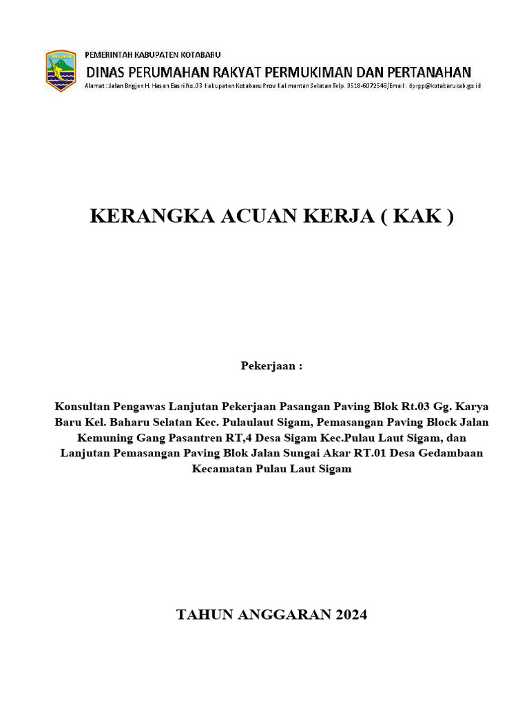 KAK & RAB PWS Paket18 - 2024 | PDF