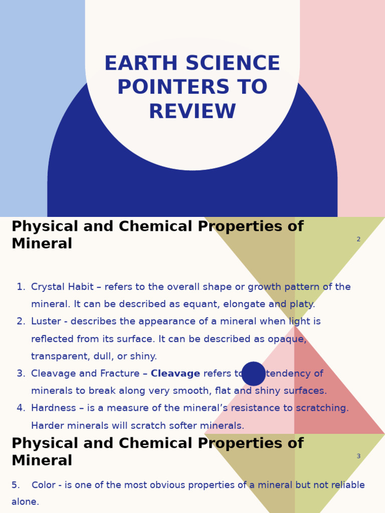 Earth Science Pointers 2 | PDF