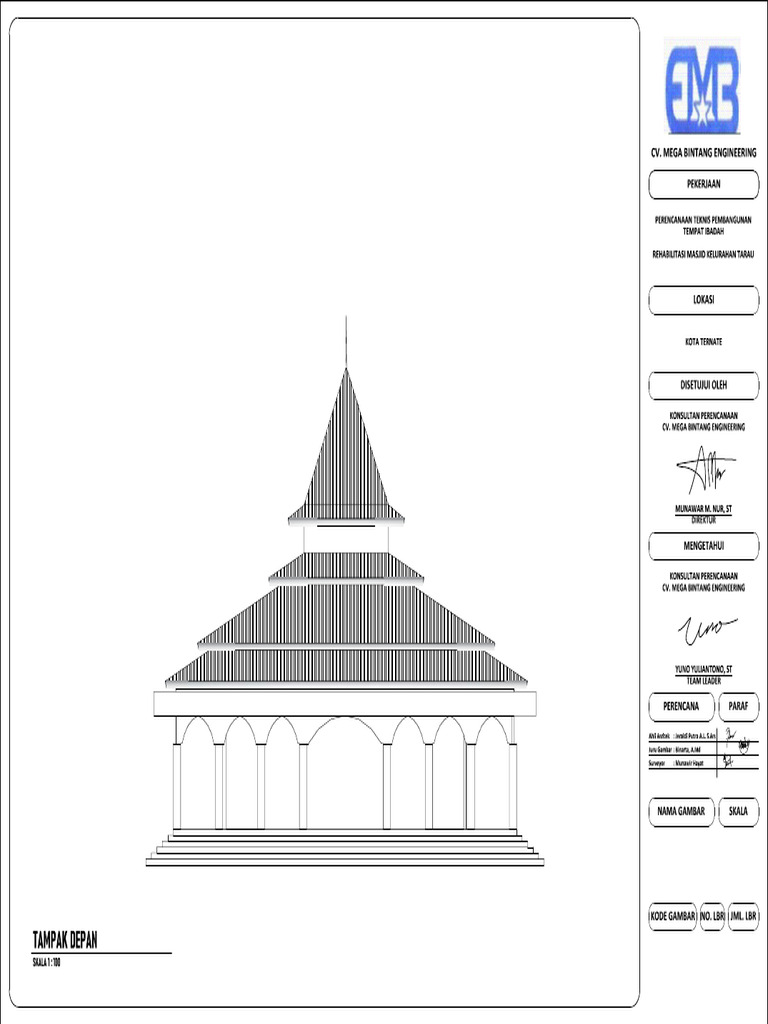 2024DED Rehabilitas Mesjid Kel Tarau | PDF