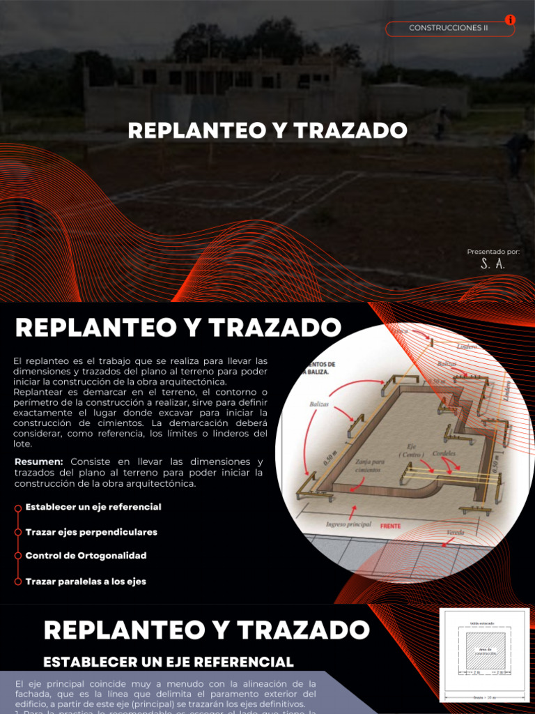 Replanteo y Trazado | PDF