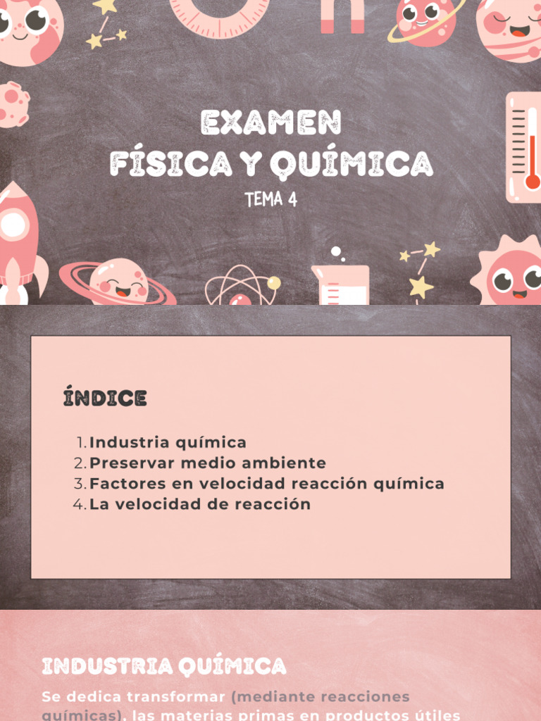 Examen FyQ Teoría Tema 4 | PDF