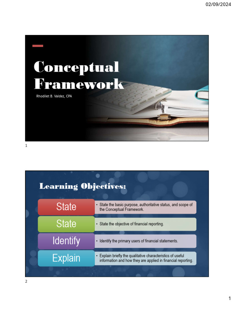 Understanding the Conceptual Framework | PDF | Equity (Finance) | Business