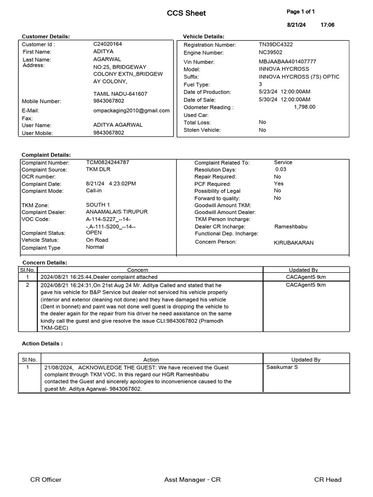 Customer - CCS - Sheet - 2024-08-21 05-06-22 | PDF