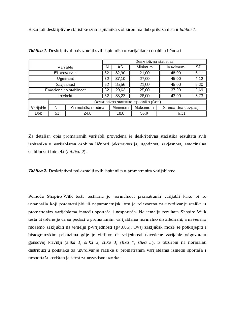 Statistička Obrada Podataka | PDF