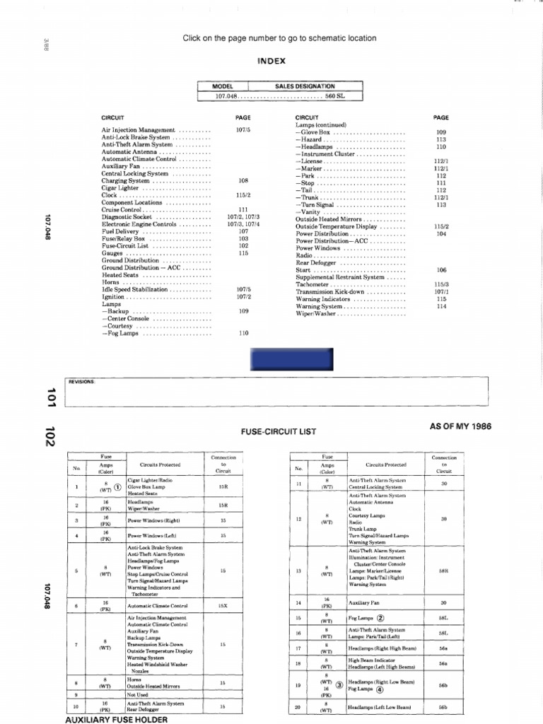 wiring diagram 560SL | PDF