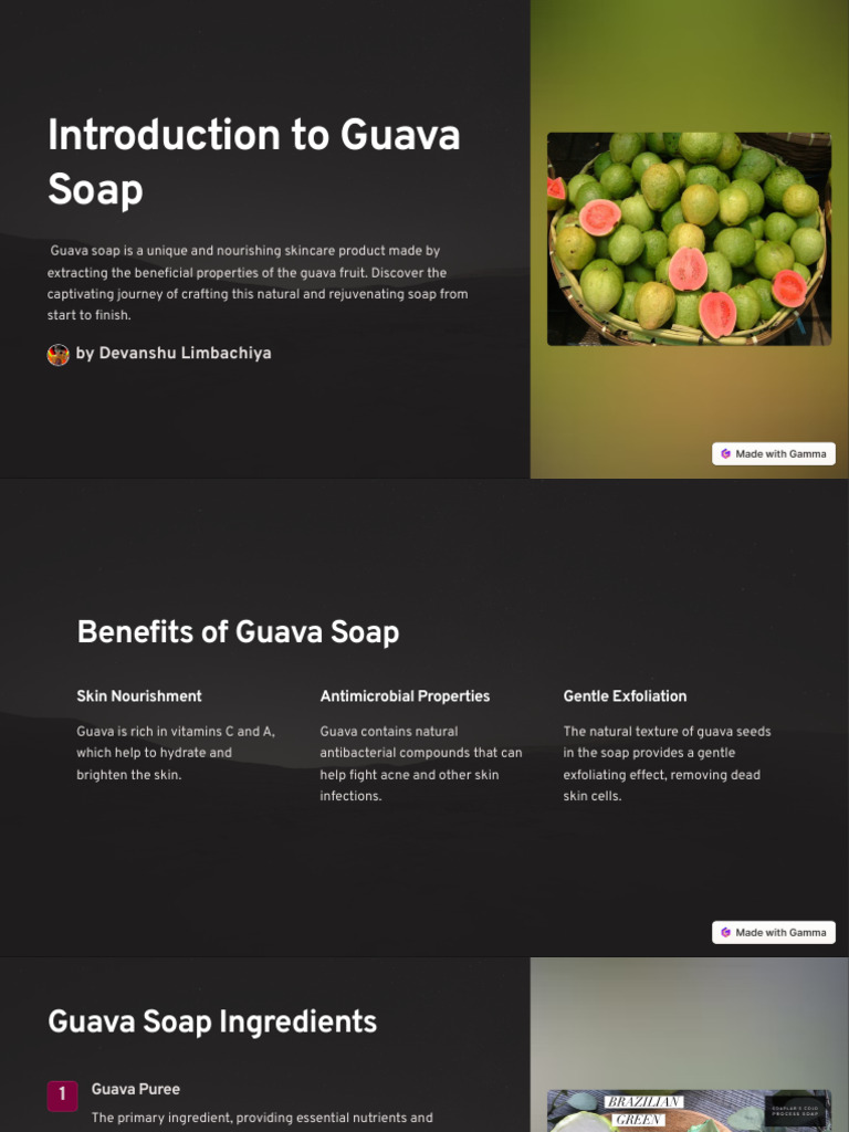 Introduction To Guava Soap | PDF