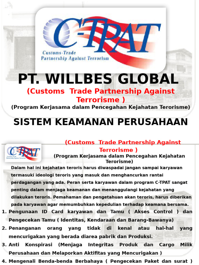 Poster c Tpat | PDF