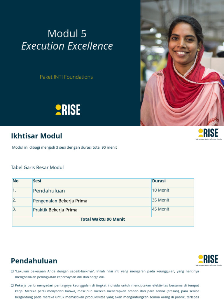RISE Foundations CORE Module 5 - Execution Excellence - ASD Translated ...