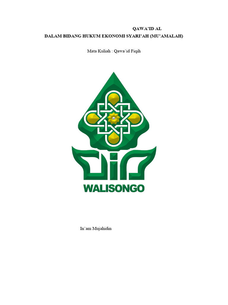 Makalah Kel. 11 Qawa'Id Fiqhiyah | PDF