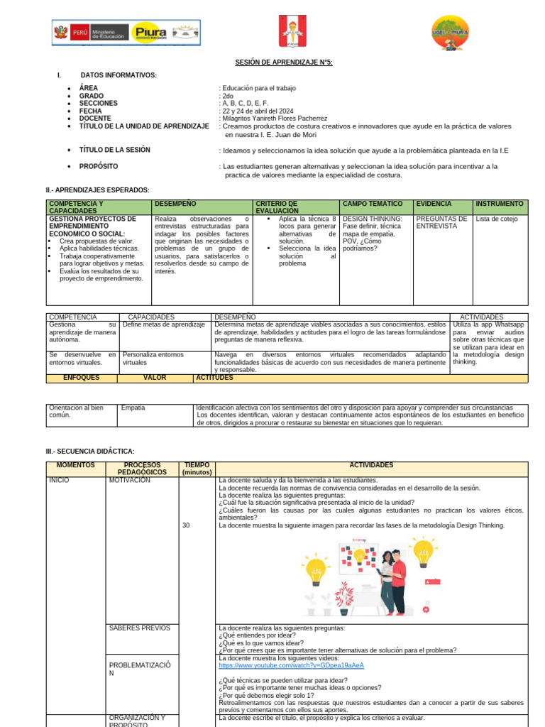 SESION EPT 2DO ACT 04 - 22 y 24 de Abril | PDF