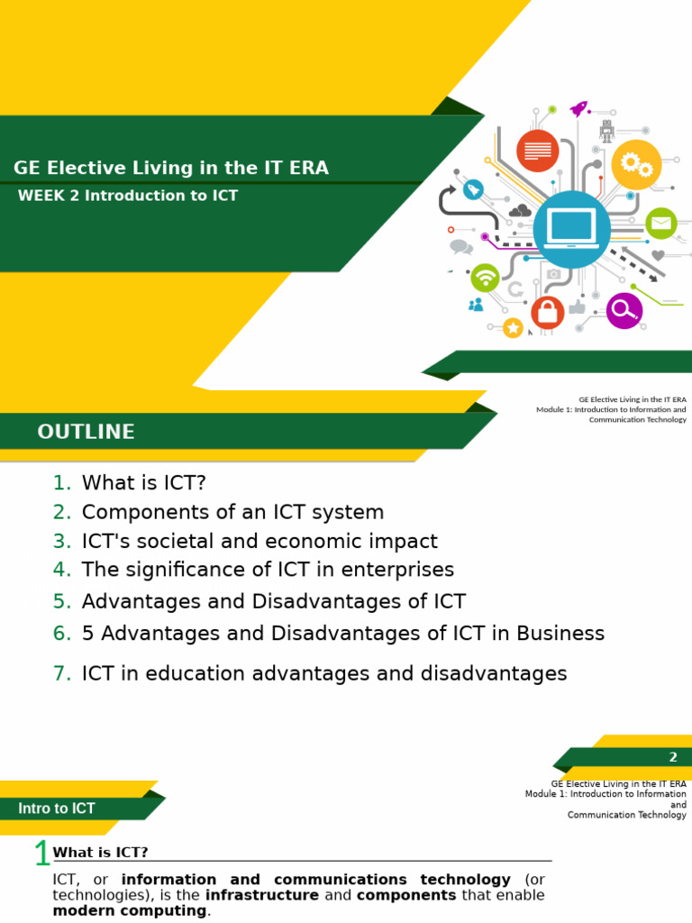 Prelim Week 2 Intro To Ict | PDF | Information And Communications ...