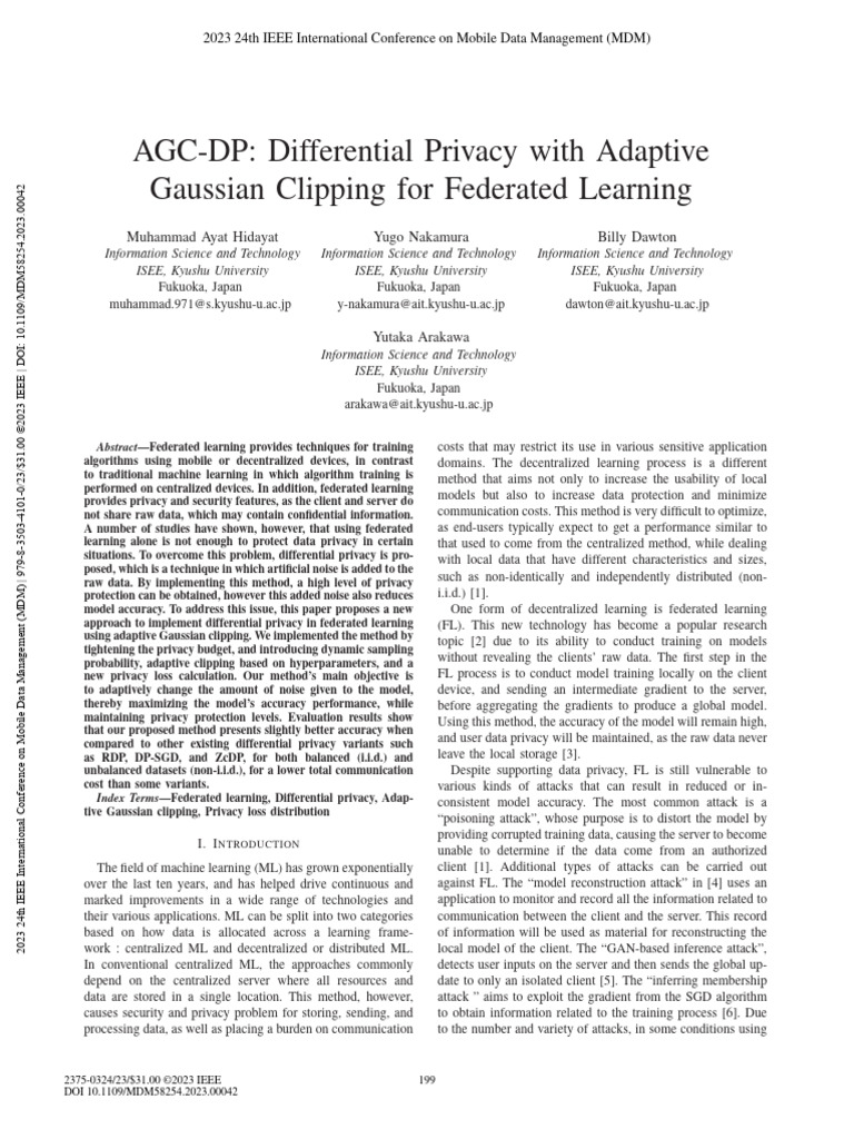 AGC-DP_Differential_Privacy_with_Adaptive_Gaussian_Clipping_for_Federated_Learning | PDF