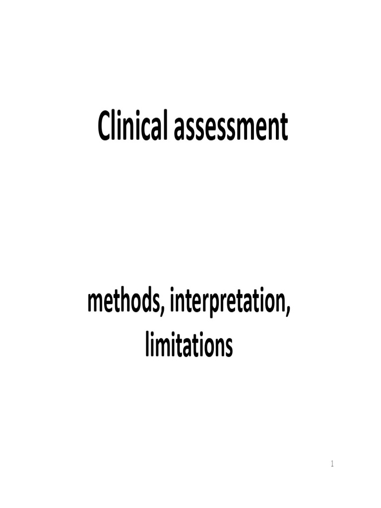 Clinical Assessment of Nutritional Status | PDF | Malnutrition | Nutrients