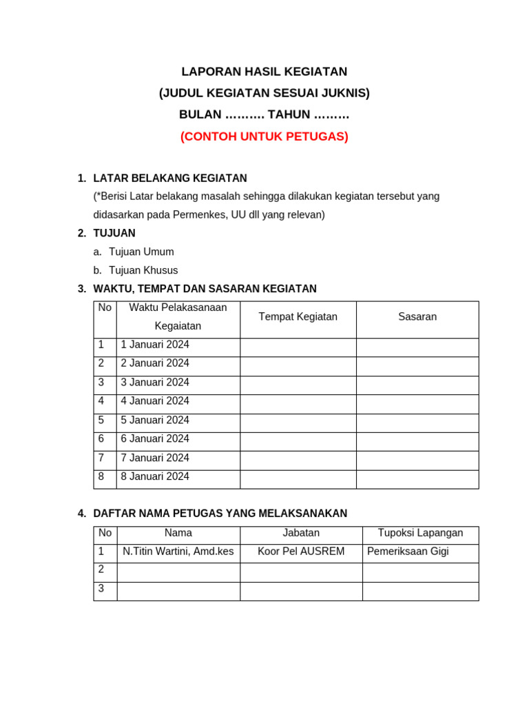 Format LHK 2024 | PDF
