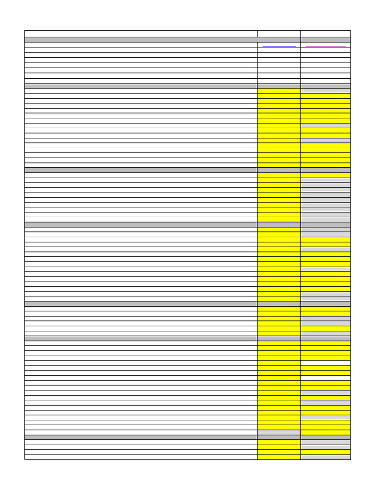 START-PROF Comparison Sheet | PDF