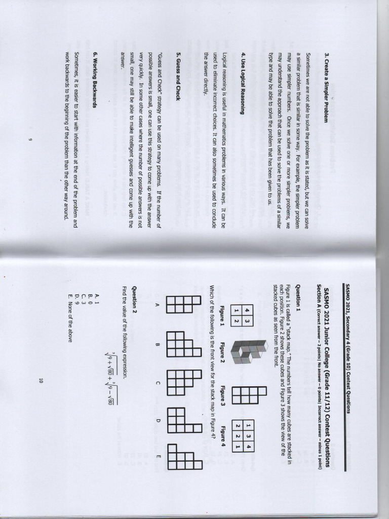 SASMO 2021 11th 12th With Solution 2 | PDF