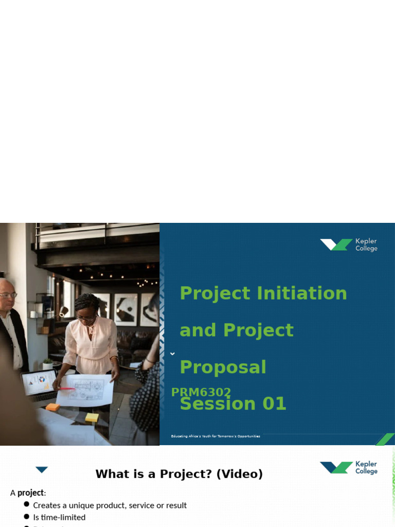 PRM6302 - SESSION #1# Introduction to Project Scope and Design | PDF