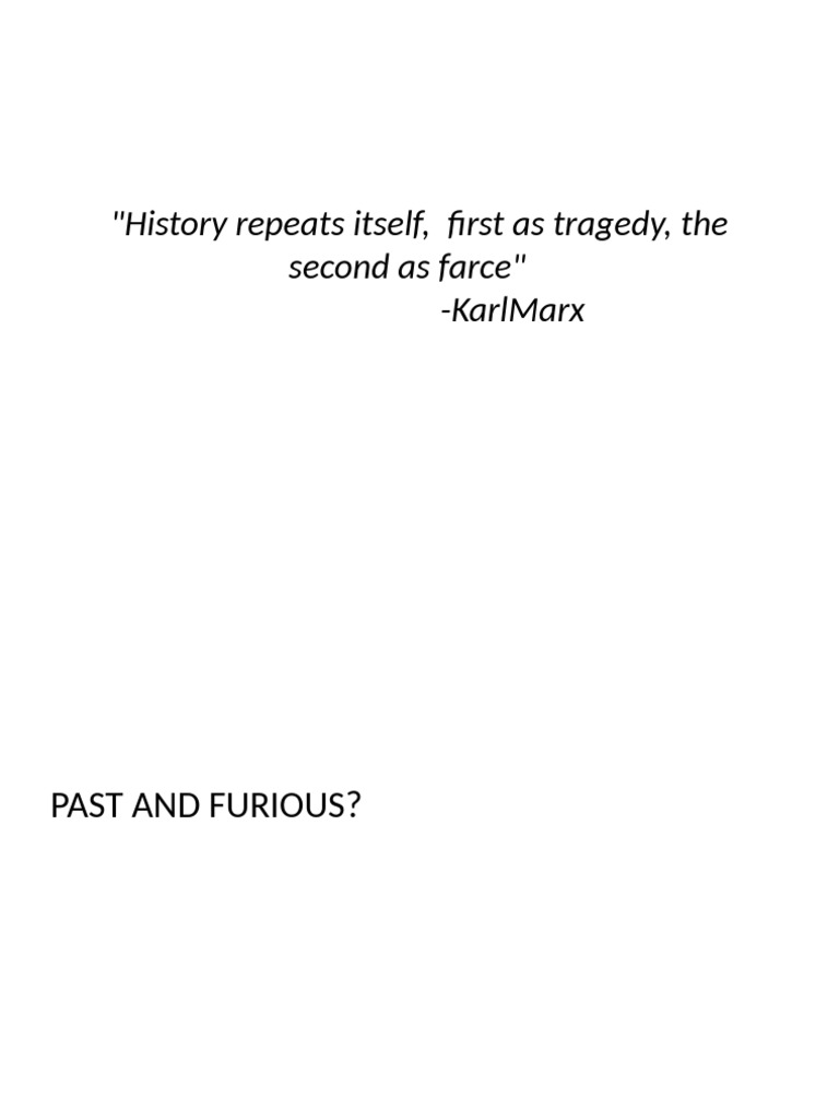 History Repeats Itself | PDF