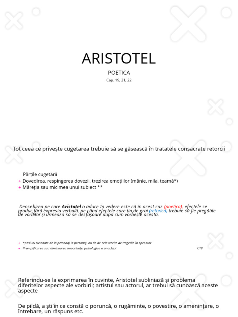 ARISTOTEL - Poetica | PDF
