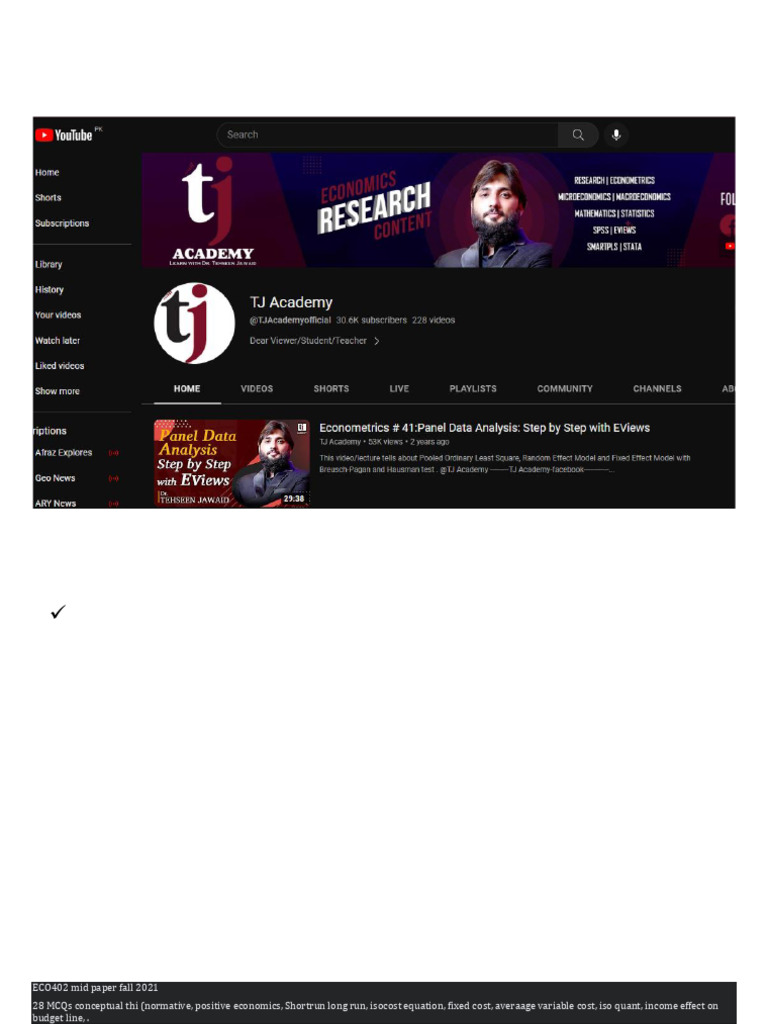 Ec0402 Microeconomics Past Papers and Grand Quiz Midterm | PDF