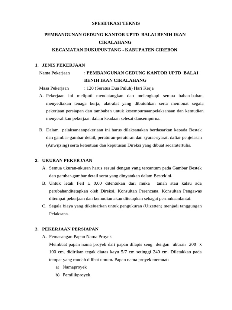 Spektek Gedung 2 | PDF