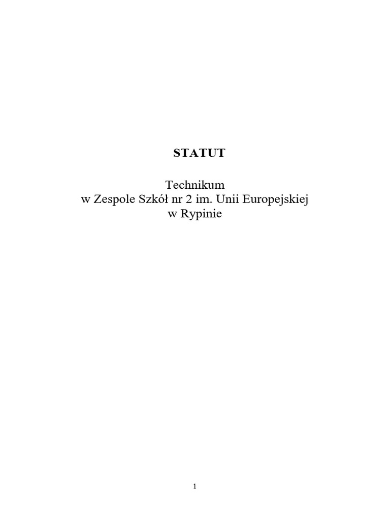 Statut Technikum | PDF