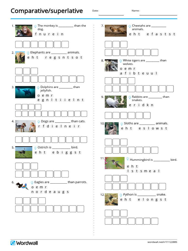 Comparative Superlative Anagram | PDF