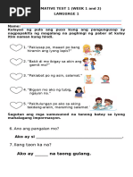 Grade 1 Q2 Math Week 2 | PDF | Length