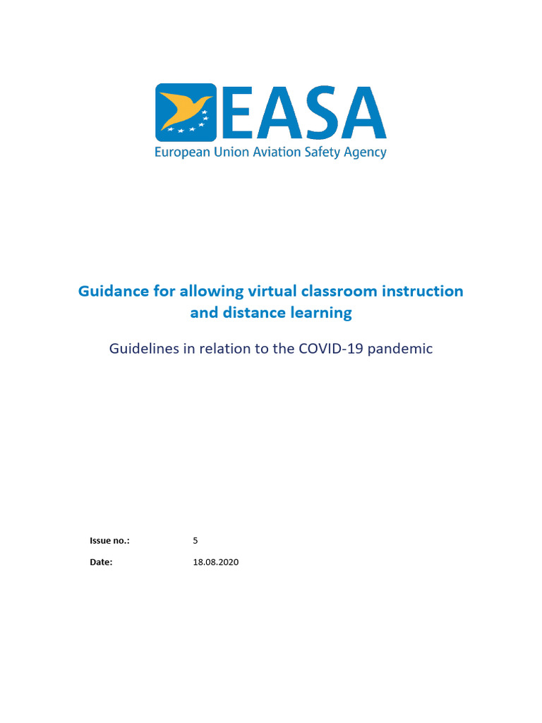 EASA Guidelines - Issue 5 - 18.08.2020 | PDF