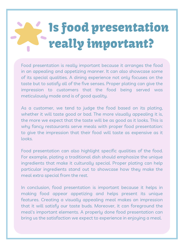 TLE Essay | PDF | Cooking, Food & Wine