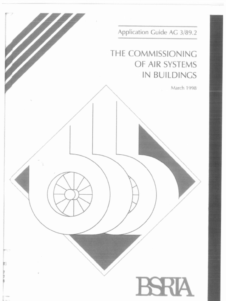 BSRIA The Commissioning of Air Systems in Buildings | PDF