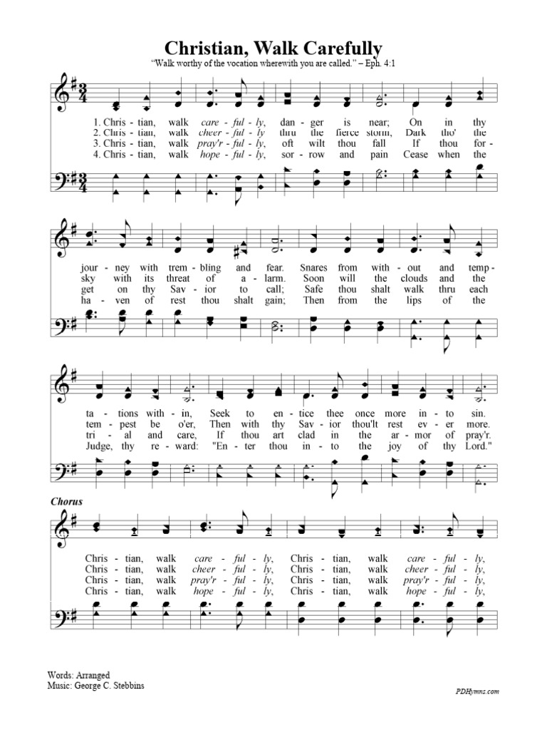 Christian Walk Carefully | PDF