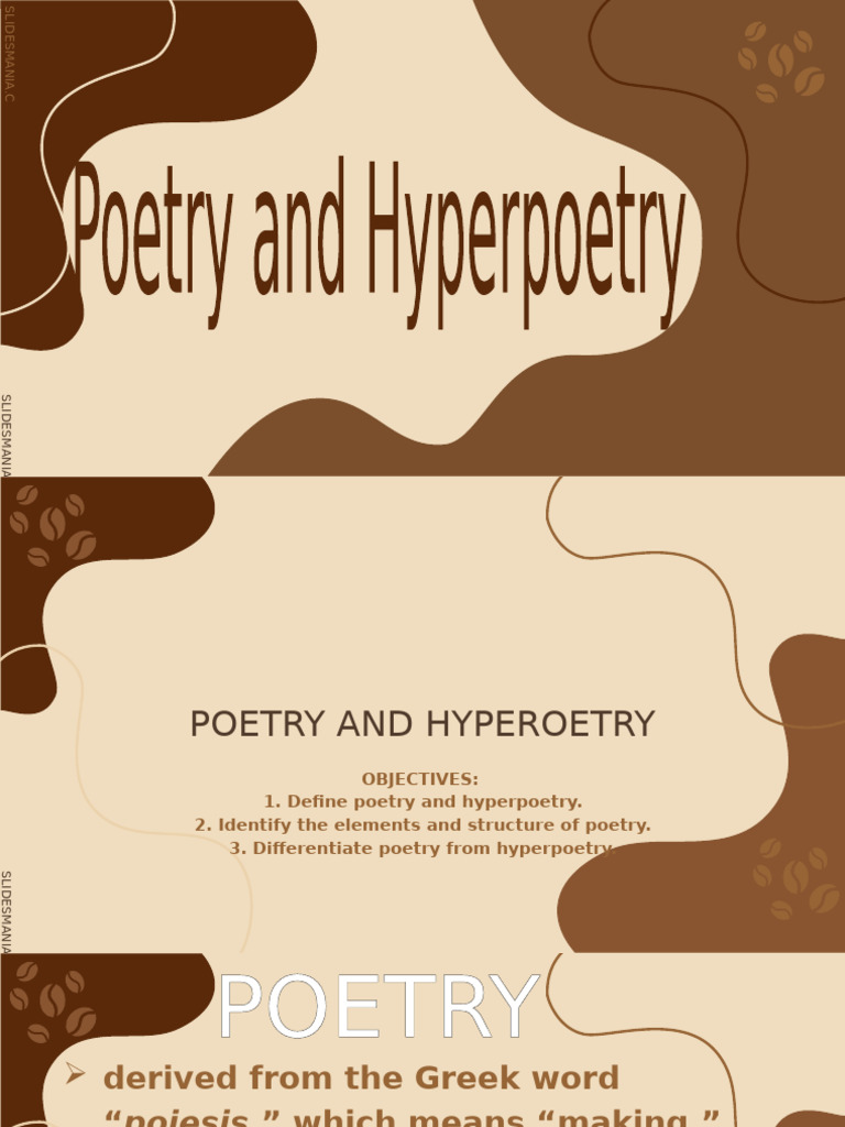 Lesson 3 Poetry and Hyperpoetry | PDF | Poetry | Metre (Poetry)