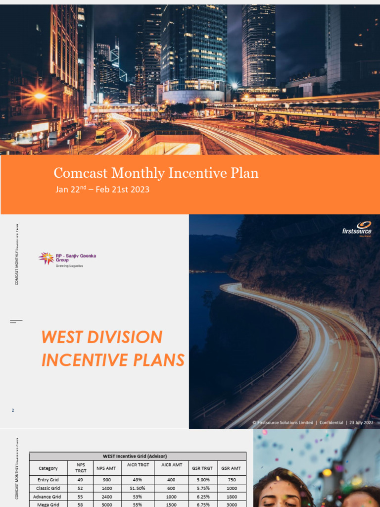 Comcast West Division Incentive Plan | PDF | Business