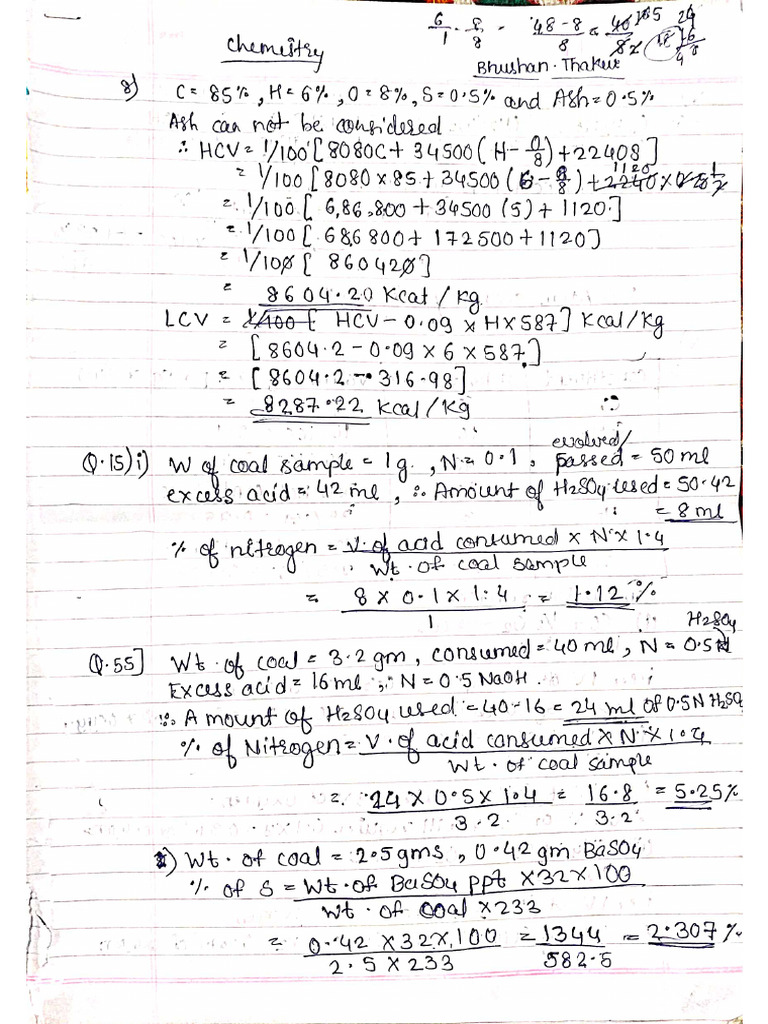 Chem QB Sol Num | PDF