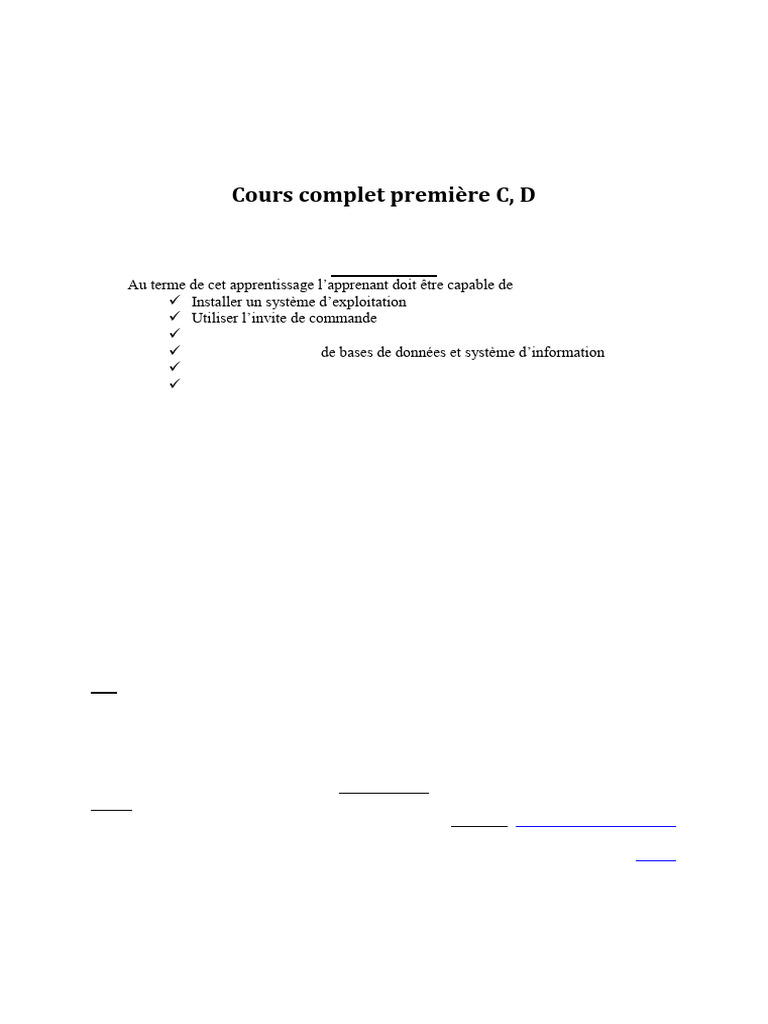 PremièreCD 6 cours complet | PDF
