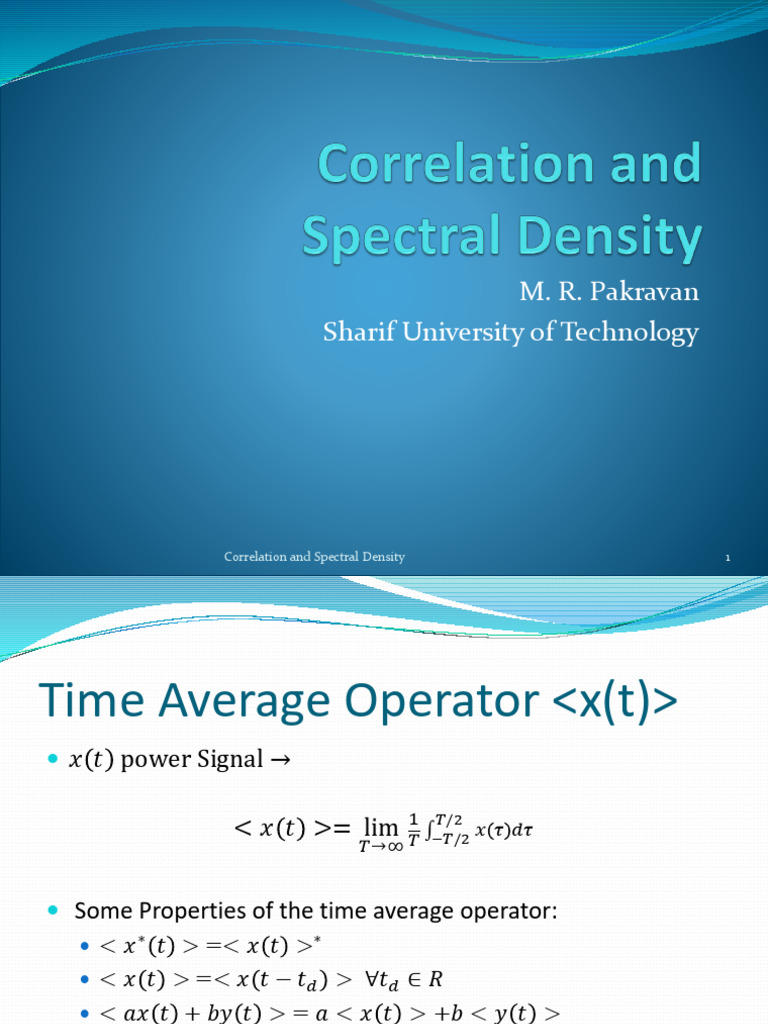 5 CommSys Correlation SD | PDF