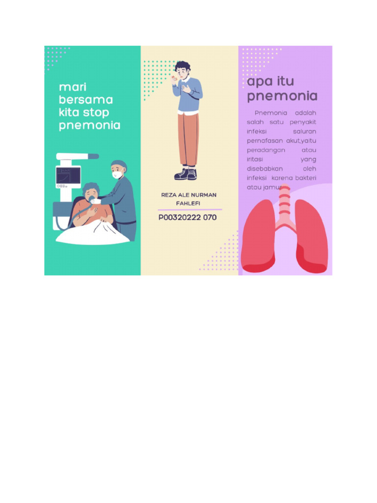 LEAFLET PNEUMONIA REZA (2B) | PDF