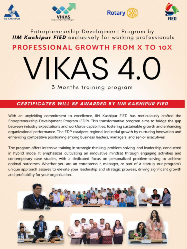 Vikas 4.0 Brochure | PDF