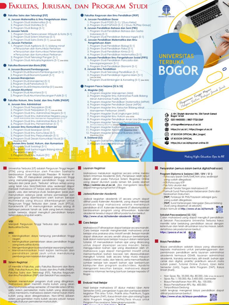 Brosur UT Bogor 2023 | PDF
