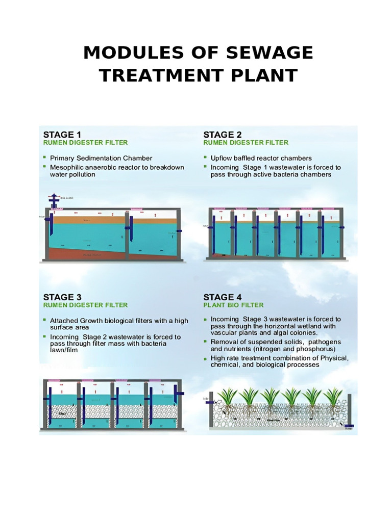 Modules of Sewage Treatment Plant | PDF
