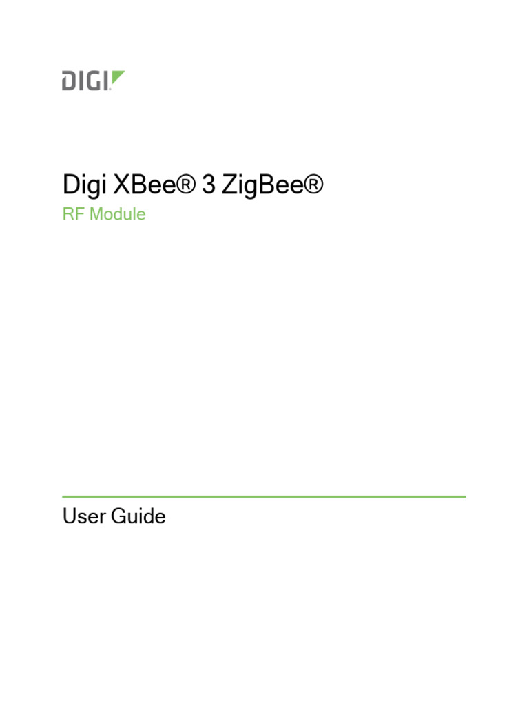 Digi3 Zigbee 90001539 | PDF